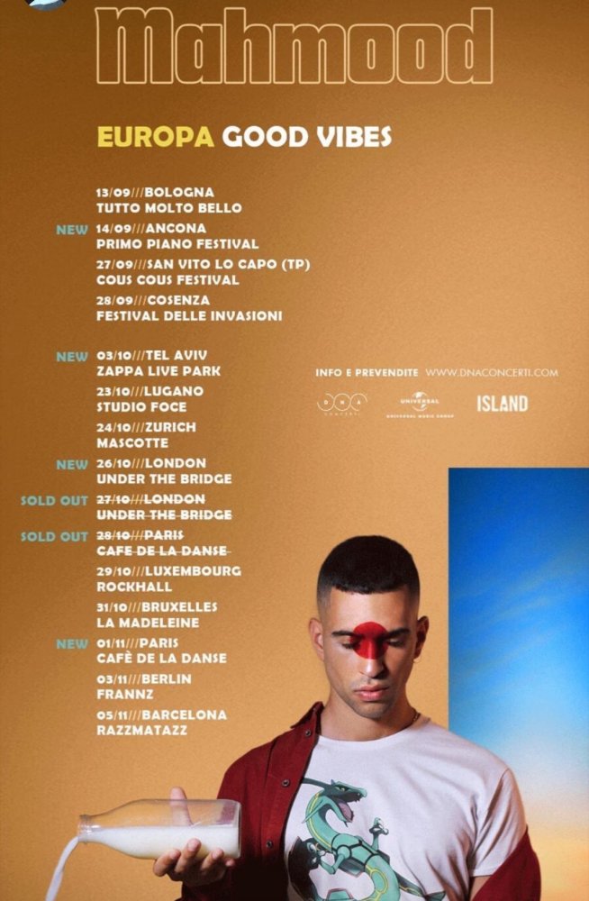 Mahmood - Single : Sottomarini | Album 3 : NEI LETTI DEGLI ALTRI - Page ...
