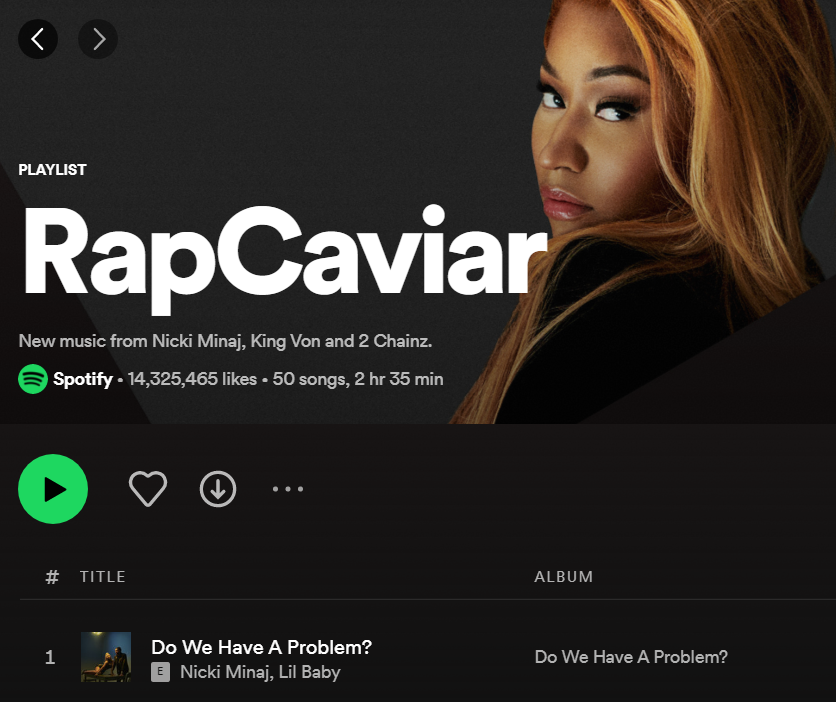 This is a Barbie Tingz to slay the charts. • Chiffres Nicki Minaj ...