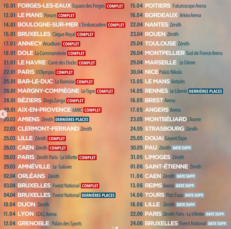 Pierre Garnier - Chaque Seconde Tour - Page 8 - Concerts - Pure Charts
