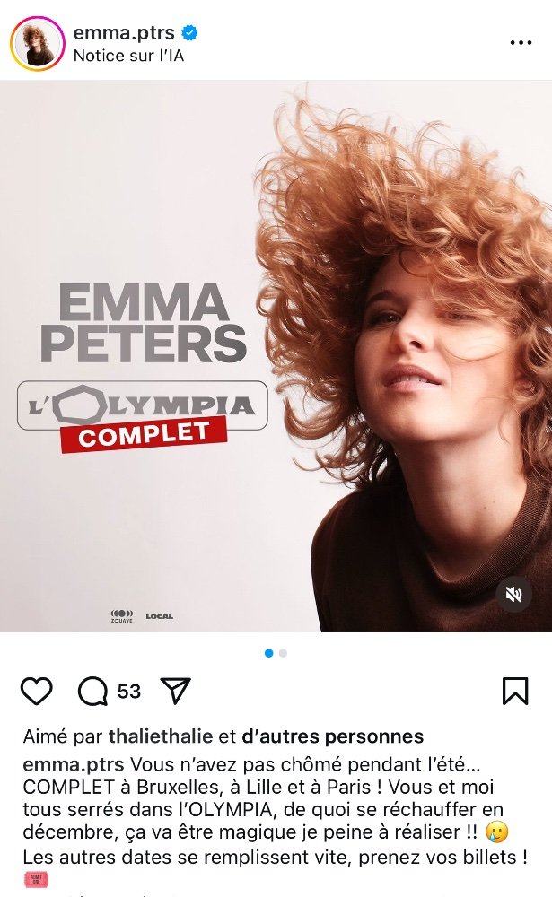 Emma Peters • Dimanche (1er album) - Chanson / Variété / Pop Française ...