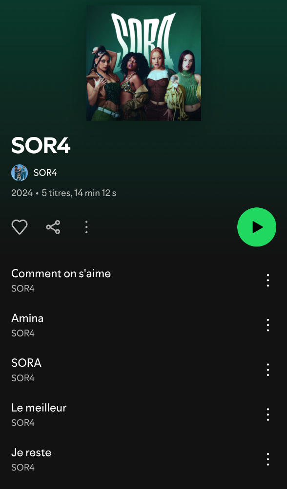 SOR4 (Popstars)-Comment on s'aime + EP - Chanson / Variété / Pop ...