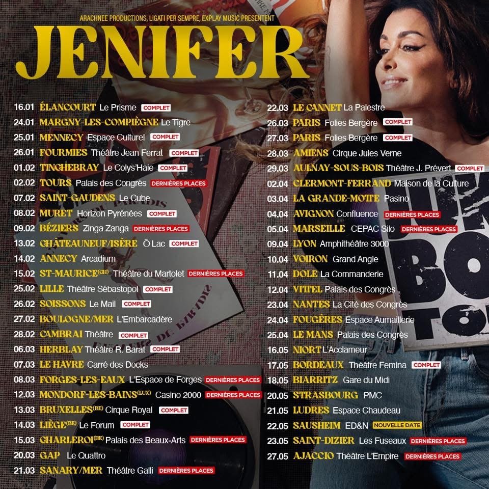 Jenifer - JukeBox Tour 2025 - Page 7 - Concerts - Pure Charts