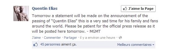 Quentin Elias : l'ex-chanteur du groupe Alliage est mort