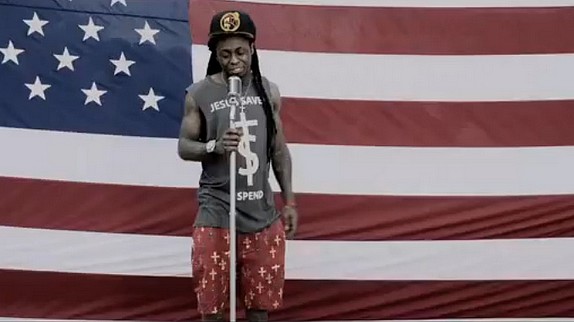 Drapeau Rouge De Lil Wayne Design De T Shirt Dessin Animé Lil Wayne